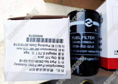 China SHANGCHAI engine parts, C85AB-1W8633+A D638-002-02+B fuel filter for sale