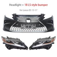 China Hot Sale Lexus Facelift 2018 Ls Style Pp Front Bumper and Headlights for 2013-2017 Lexus Es for sale
