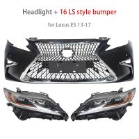 China Hot Sale Lexus Facelift 2018 Ls Style Pp Front Bumper and Headlights for 2013-2017 Lexus Es for sale