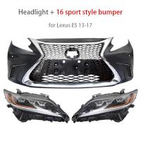 China Hot Sale Lexus Facelift 2018 Ls Style Pp Front Bumper and Headlights for 2013-2017 Lexus Es for sale