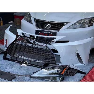 China Factory Price PP Car Body Kits F-sport Style IS250 Front Bumper With Grille for Lexus IS250 IS300 IS350 2006-2012 for sale