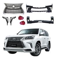China OEM High Quality Model Conversion Parts Bumper Auto Light Upgrade 2016 Body Kit Fog Limp Front Bumper for Lexus LX570 2008-2015 for sale