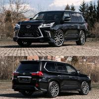 China OEM Car Bumper Upgrade to 2016 TRD Model Grill Front Lip Fog Lamp Front Bumper for Lexus LX570 2008- for sale