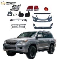 China High Quality Body Kit 2008 Upgrade 2012 Front Bumper Rear Bumper Grill Fog Lamp Bumper for Lexus LX570 2008-2012 for sale