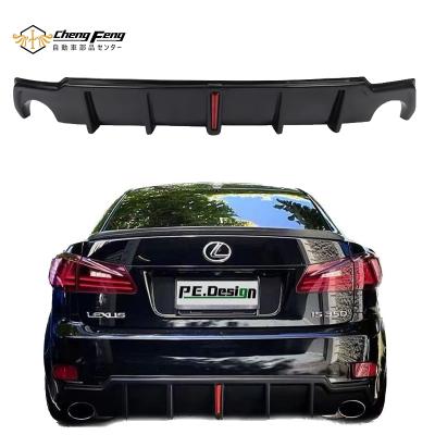 China OEM High Quality Body Kit Bumper Lip Rear Bumper Lip With Light Rear Lip for Lexus IS250 IS300 2006-2012 for sale
