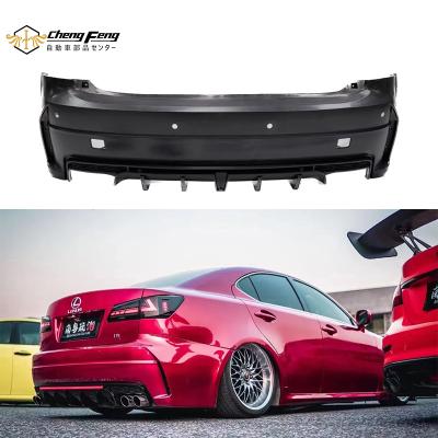 China New Arrivals Injection pp Body Kit Rear Bumper Upgrade Phantom Style Car Bumper for Lexus IS250 IS300 2006-2012 for sale