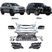China Upgraded Old To New Body Kit Front Bumper And Grill For Lexus lx570 2008-2015 Upgrade To 2018 Model for sale