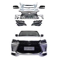 China Upgraded Old To New Body Kit Front Bumper And Grill For Lexus lx570 2008-2015 Upgrade To 2018 Model for sale
