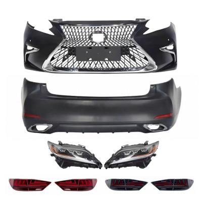 China PP New Model Upgrade Kit F-sport Facelift Headlight Taillight Bumper Body Kit for LEXUS ES200 ES250 ES350 2013 -2017 to 2021 for sale