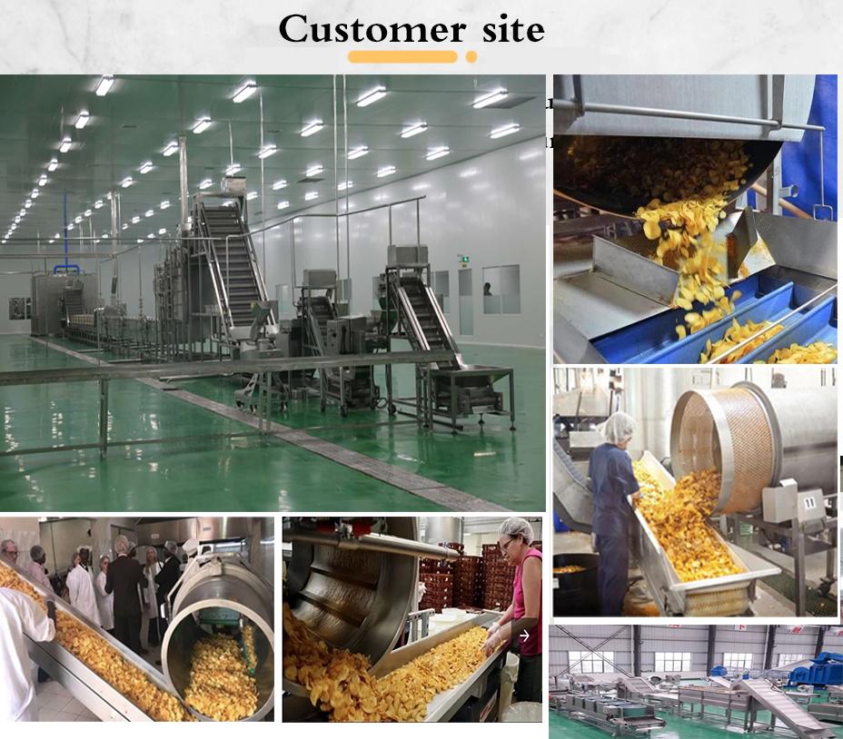 Potato chip production line, snack fried processing line, puffed food machinery