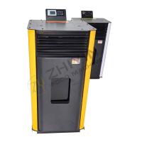 China Biomass Wood Pellet Burning Stove 12kW Air Heater 220V 60-80m² Heating Area for sale