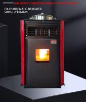China 12kW 220V Indoor Biomass Pellet Heater Constant Temperature Hot Air Stove 60-80m² for sale