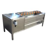 China Onion Peeling Machine PLC 2000kg/H Ginger Garlic Skin Peeling Machine for sale