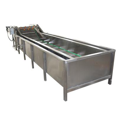 China SUS304 Automated 500kg Jujube Banana Washing Machine for Fruit Vegetable Cleaning 100cm Mesh Band for sale
