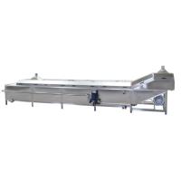 China SUS304 Stainless Steel Vegetable Blanching Machine 2000kg/H 6000mm for sale
