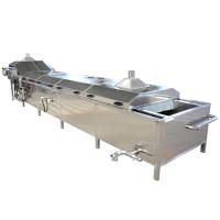China 500kg/h Commercial Blanching Machine 5.5KW 304 Stainless Steel for Mushroom Fish Ball for sale