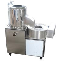 China Stainless Steel Potato Washing Peeling Cutting Machine 750W 300kg/h for sale
