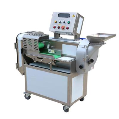 China Double Headed Vegetable Cutting Machine 0.75kw 220V Industrial Fruit Slicer for sale