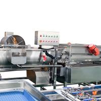 China Industrial Fruit Vegetable Washing Machine 1000-2000kg/h Capacity SUS304 Stainless Steel for sale