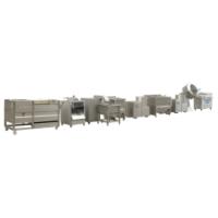 China Semi-Automatic Potato Chips French Fries Production Line 50kg/H Blanching Machine for sale