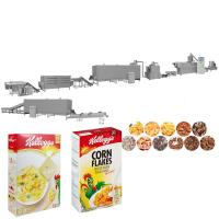 China 300kg/h Corn Chip Puffing Production Line Snacks Food Making Machine 205kw for sale