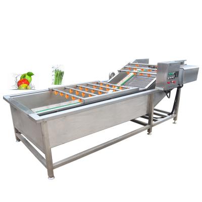 China Industrial Vegetable Fruit Washing Machine 1500kg/H Bubble Cleaning Pasteurization for sale