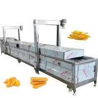 China Industrial Continuous Conveyor Belt Deep Fryer 200kg/h 304 Stainless Steel Automatic Frying Machine for sale