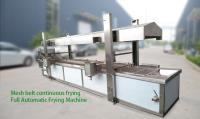 China 300-500kg/h Industrial Continuous Frying Machine for Potato Chips French Fries Chicken for sale