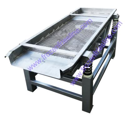 China Linear Vibrating Fruit Vegetable Drying Machine 304 Stainless Steel 500 kg/h for sale