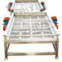 China Industrial Vibrating Drying Machine 700mm Belt Width 300-900kg/h for Fruit Vegetable Chips for sale
