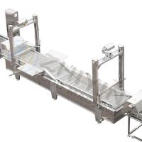 China Diesel Heating French Fries Production Line 100-1500kg per Hour SS304 for sale