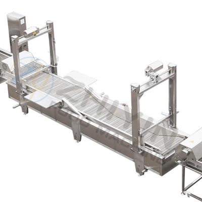 China Diesel Heating French Fries Production Line 100-1500kg per Hour SS304 for sale