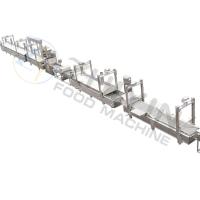 China Industrial Frozen French Fries Production Line PLC Touch Operation 500kg/h for sale