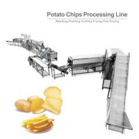 China Potato Chips Frozen French Fries Making Machine 2000kg/H Electric Heating for sale
