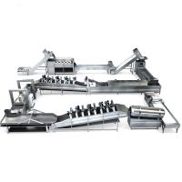 China 2000kg/h Frozen French Fries Production Line Kerosene Heating Continuous Fryer for sale