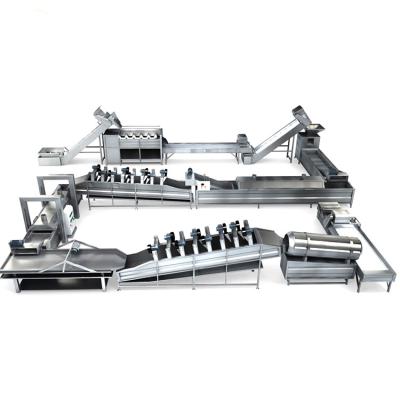 China 2000kg/h Frozen French Fries Production Line Kerosene Heating Continuous Fryer for sale