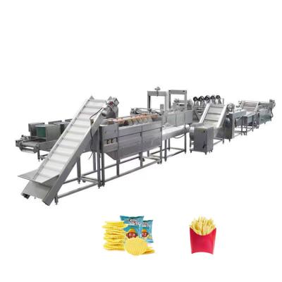 China 2000kg/H Potato French Fries Making Machine Continuous for sale