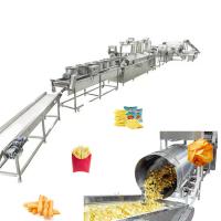 China Stainless Steel Frozen Fries Production Line 1000kg per Hour 7-20mm for sale