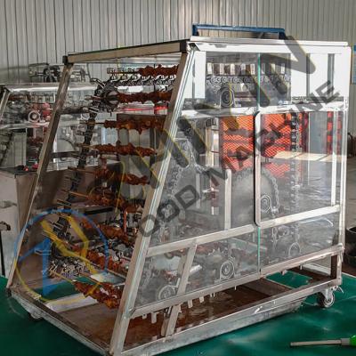 China Electric Heating Automatic Barbecue Machine 64-104 Skewer Batch Adjustable Speed 220V 60W for sale