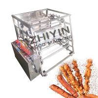 China Commercial Gas Automatic Rotating Kebab Chicken Barbecue Machine LPG Heating for sale
