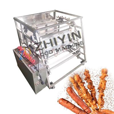 China Commercial Gas Automatic Rotating Kebab Chicken Barbecue Machine LPG Heating for sale