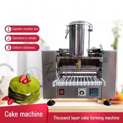 China Commercial Crepe Cake Maker Machine 220V 2.5kW Adjustable Thickness 0.4-1.2mm for sale