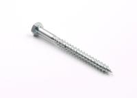 China Hex Head Mild Steel Wood Screws DIN571 Zinc Plated Blue White 4mm-20mm 10mm-200mm for sale