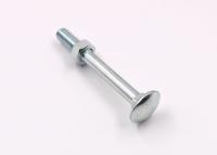 China Galvanized DIN603 Grade 4.8 Round Head Cup Square Steel Carriage Bolt with DIN555 Hex Nut 5mm-20mm for sale