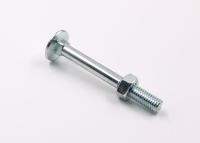 China Galvanized DIN603 Grade 4.8 Round Head Cup Square Steel Carriage Bolt with DIN555 Hex Nut 5mm-20mm for sale