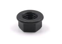 China Grade 8 Steel Hex Flange Nut M10x1.25 Black Plain Finish for Automotive Use for sale