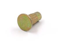 China Zinc Plated Flat Head Blind Nut with Straight Knurls Used Construction Fields for sale