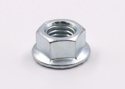 China Galvanized DIN6923 Steel Grade 8 Hex Flange Nuts with Serrations for sale