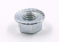 China Galvanized DIN6923 Steel Grade 8 Hex Flange Nuts with Serrations for sale