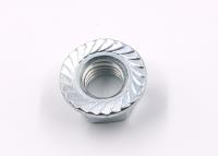 China Galvanized DIN6923 Steel Grade 8 Hex Flange Nuts with Serrations for sale